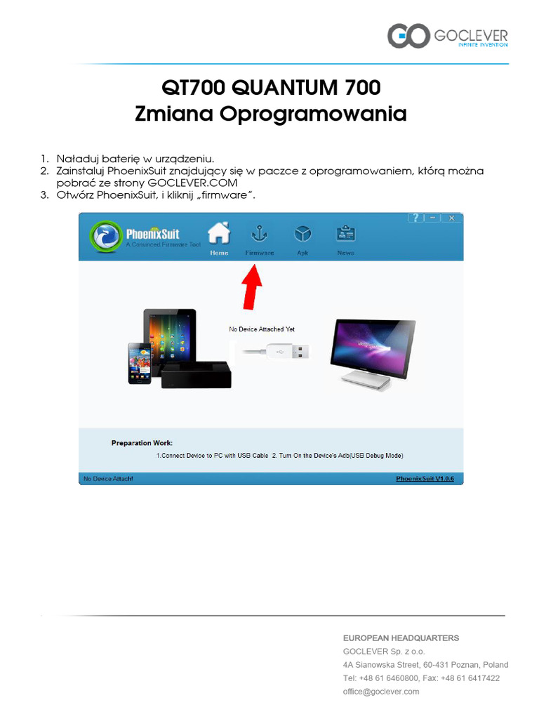 QT700 QUANTUM700 Flashing PL | PDF