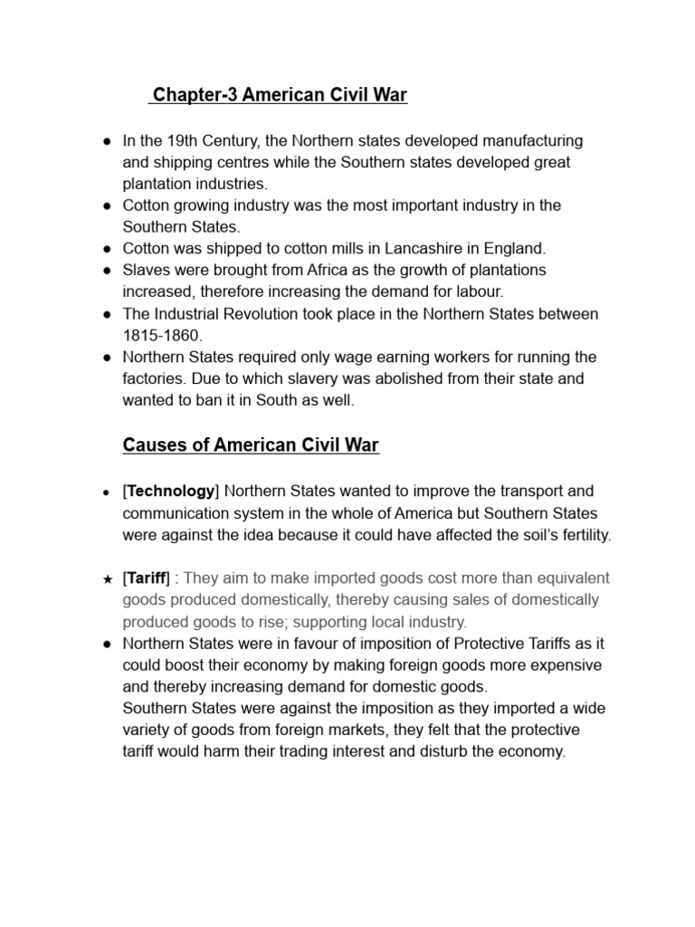 American Civil War Notes | PDF | American Civil War | Confederate ...