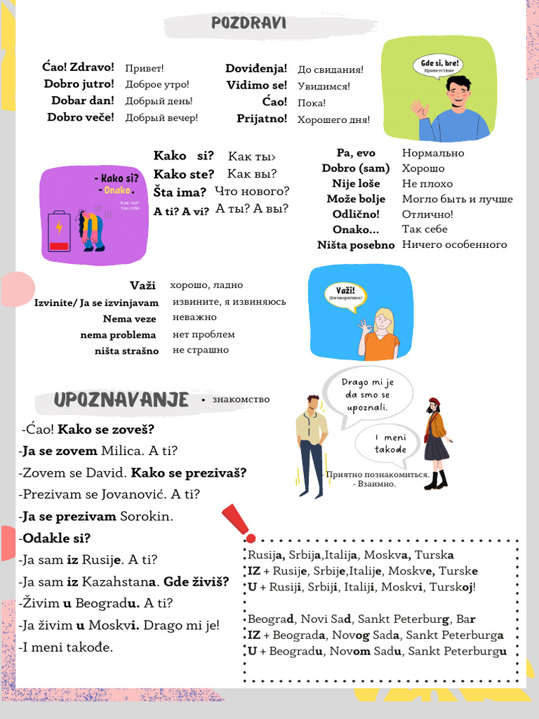 Lekcija 1.3 - Dijalog, Upoznavanje | PDF