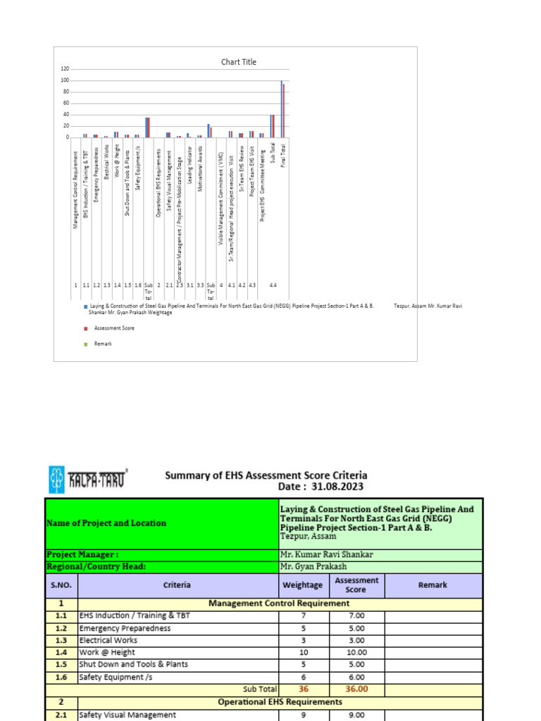EHS Gap Assessment August 2023 | PDF