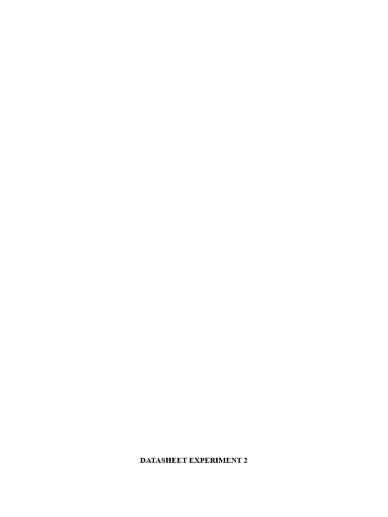 Datasheet Exp 2 Chm301 | PDF