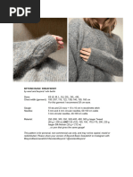 Halibut Sweater | PDF | Gauge (Knitting) | Knitting
