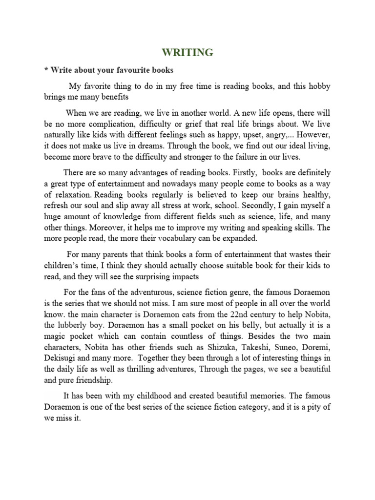 WRITING | PDF | Self-Improvement