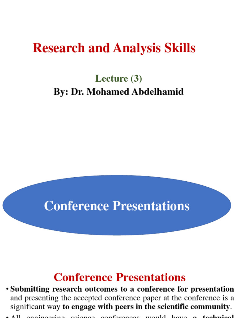 Research and Analysis Skills: By: Dr. Mohamed Abdelhamid | PDF ...