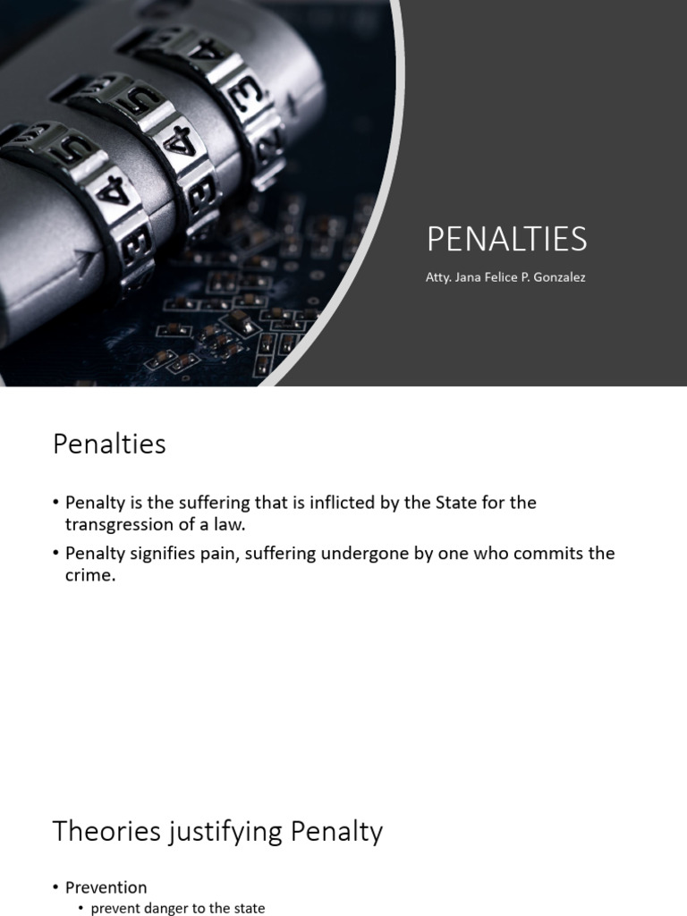 Penalti. Penalties Powerpoint 01 | PDF | Crimes | Crime & Violence