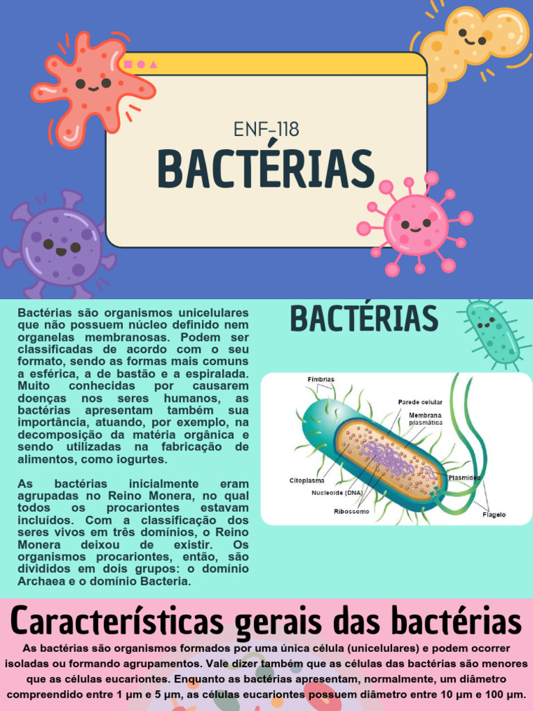 Microbiologia Bacterias | PDF | Bactérias | Célula (Biologia)