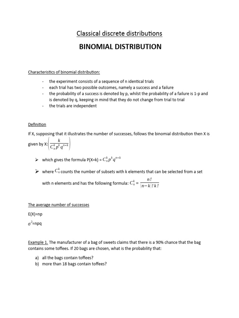 Binomial Distribution | PDF | Probability Distribution | Statistics