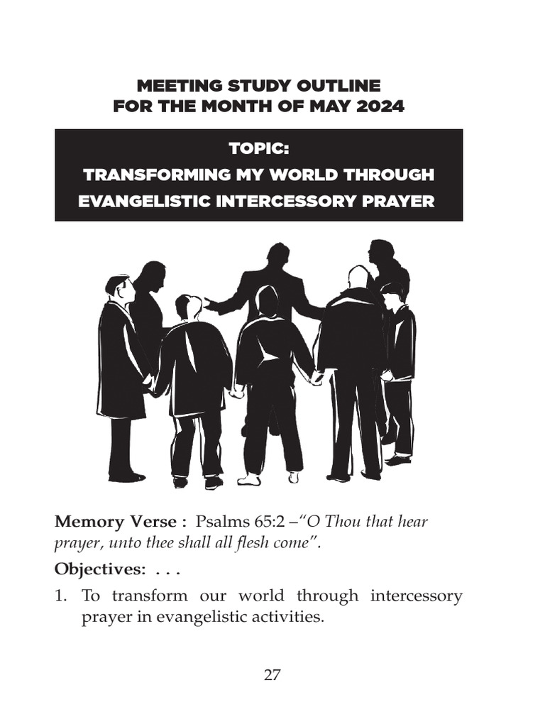 Evangelism Guide (2024) - May Outline | PDF | Prayer | Intercession