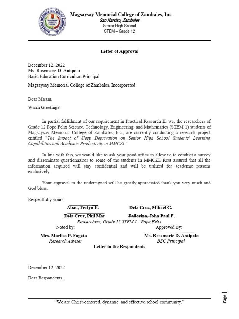 Approval Letter | PDF