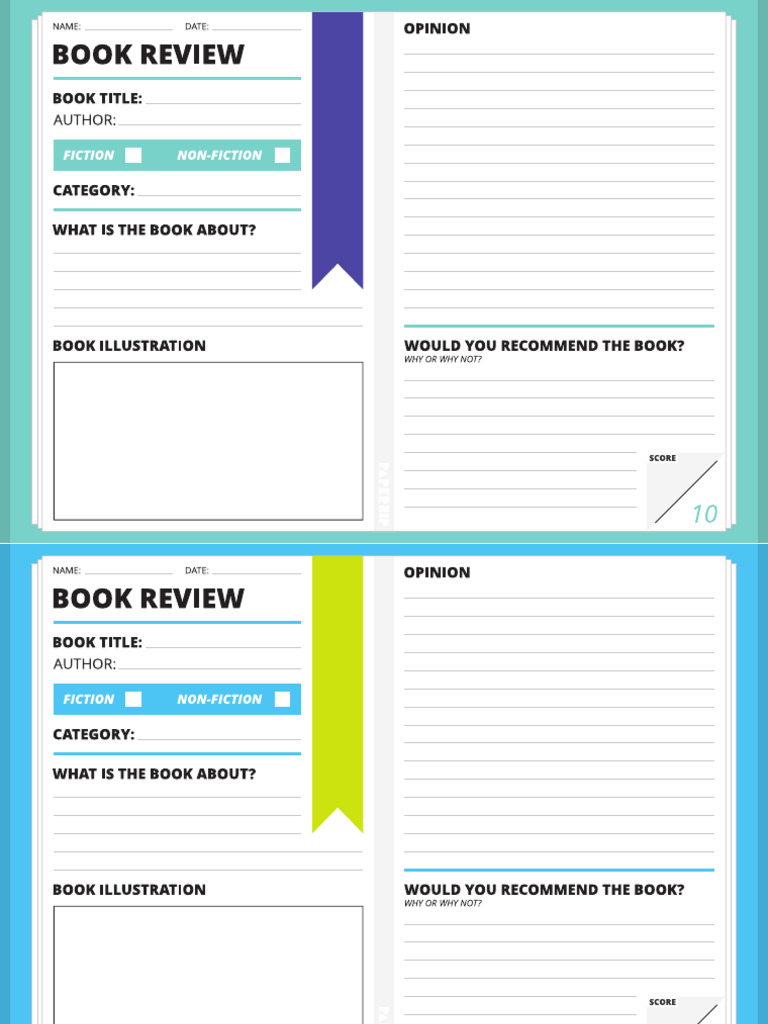 Book Review Templates | PDF