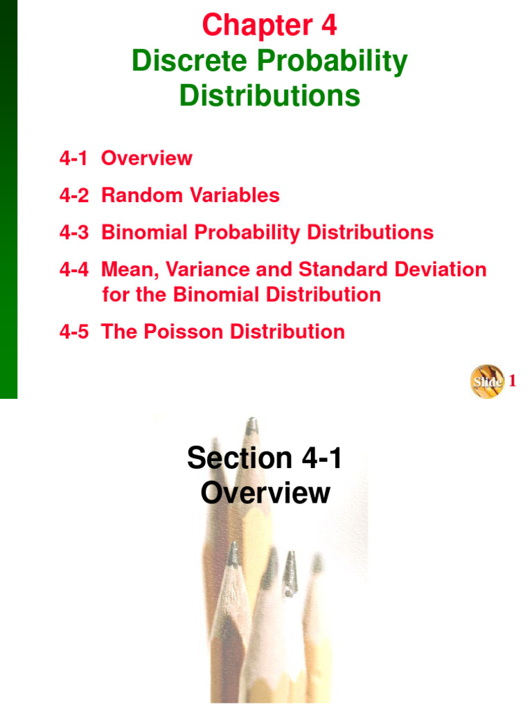BIOL 2163 Lecture 5 - Discrete Probability Distributions | PDF | Probability Distribution ...