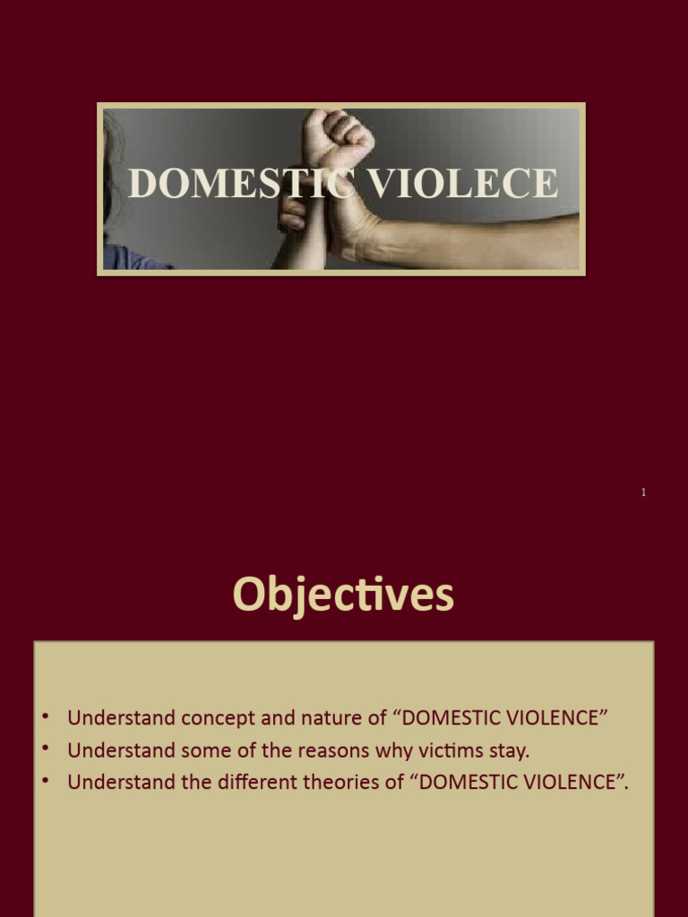 Domestic Violence 1 Pdf Domestic Violence Violence