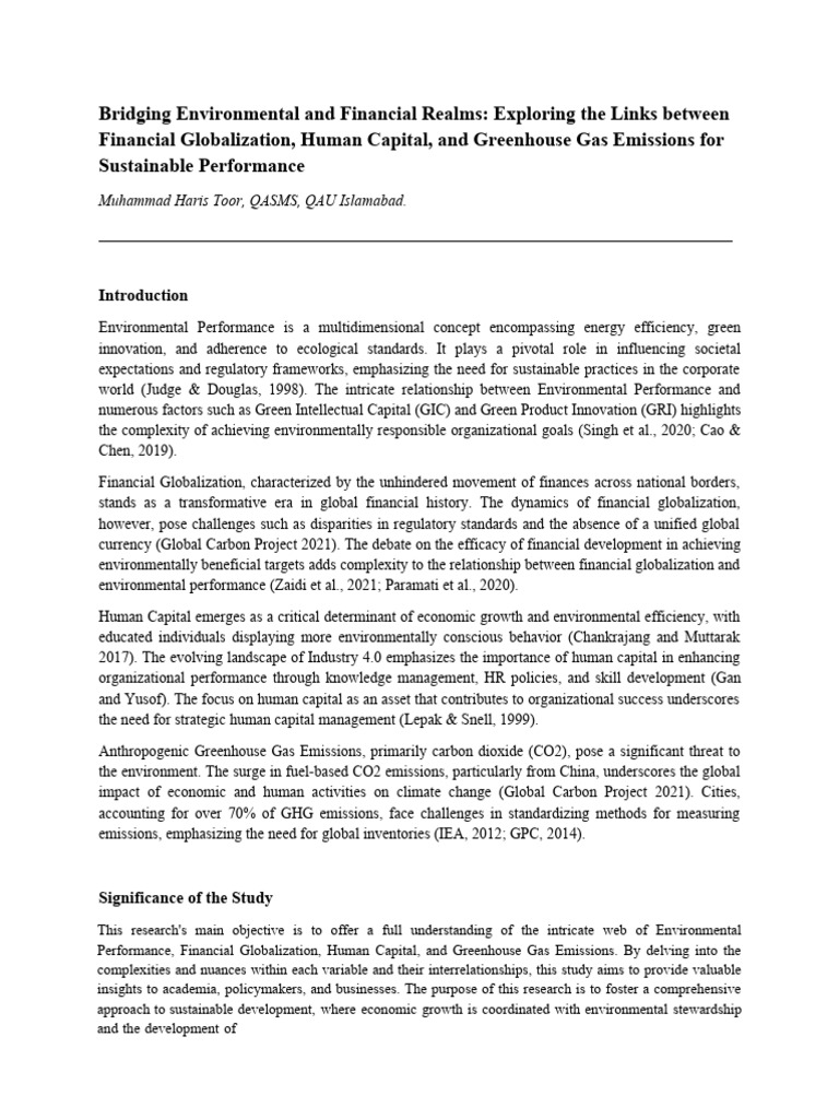 BRM Project | Download Free PDF | Sustainability | Globalization