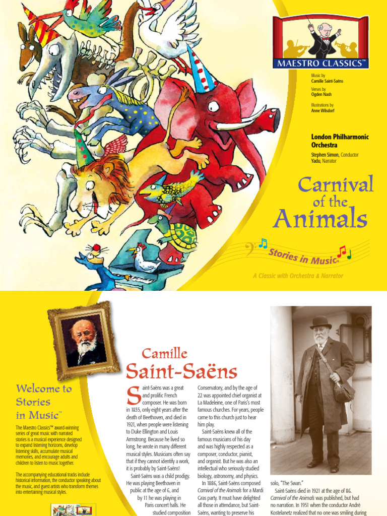 Carnival of The Animals Booklet | PDF | The Carnival Of The Animals ...