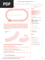 200m Track Dimensions and Markings | PDF
