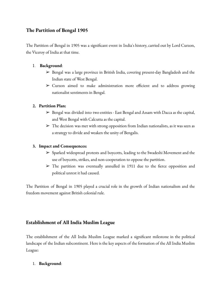 Key Events in India's Independence Movement | PDF | British Raj ...