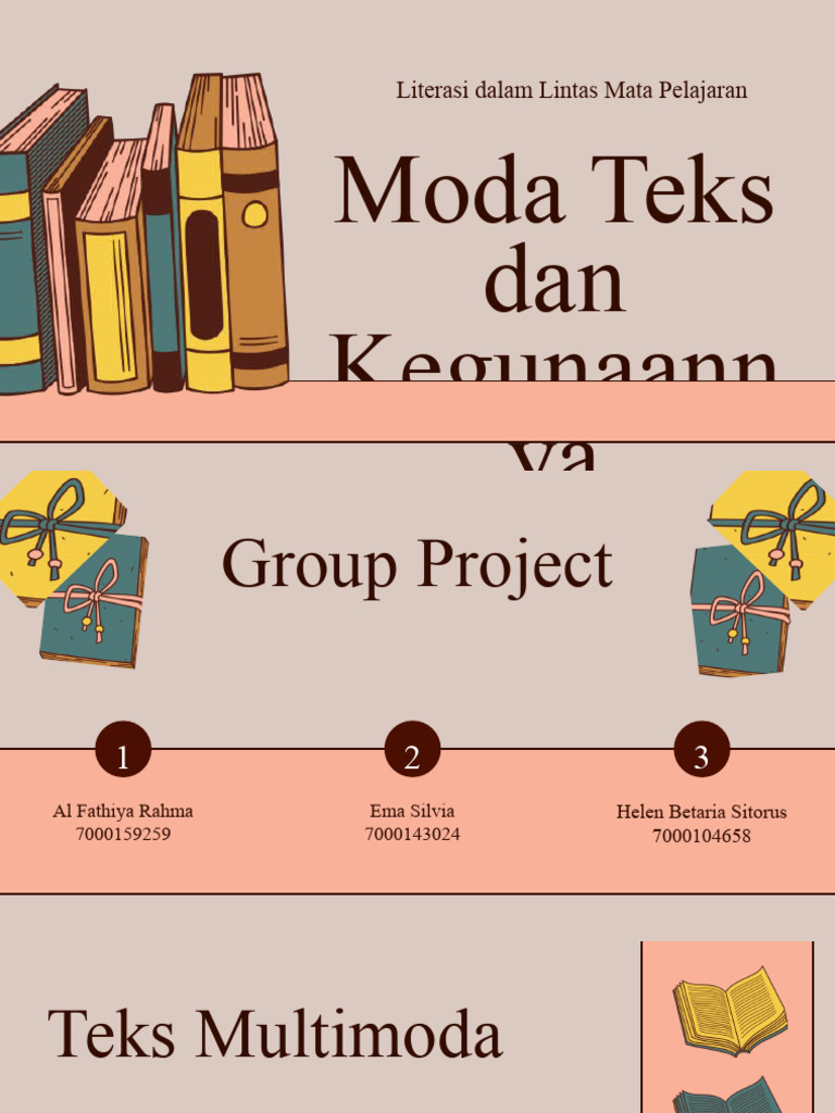 Moda Teks Dan Kegunaannya | PDF | Seni & Disiplin Bahasa | Gaya Hidup