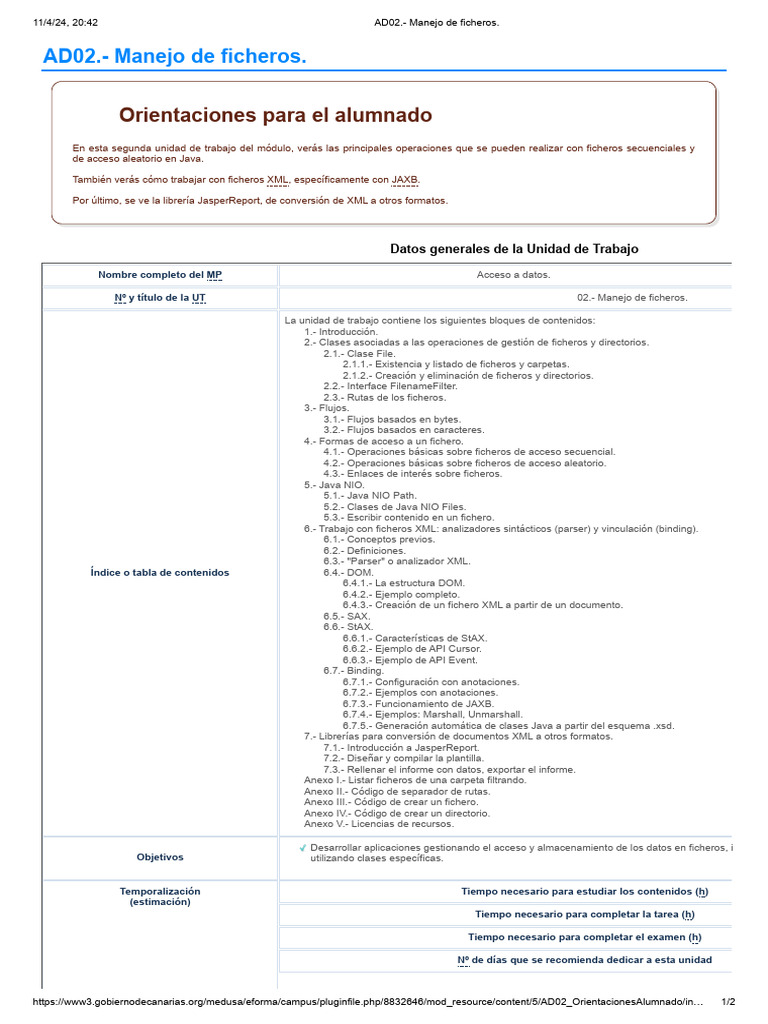 AD02.-Orientaciones para El Alumnado. Manejo de Ficheros | PDF ... AD02.-Orientaciones para El Alumnado. Manejo de Ficheros | PDF ...