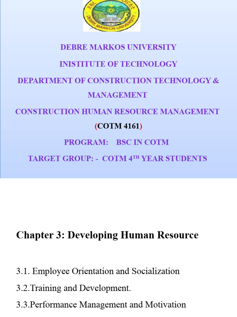 CH 3 | PDF | Motivational | Motivation