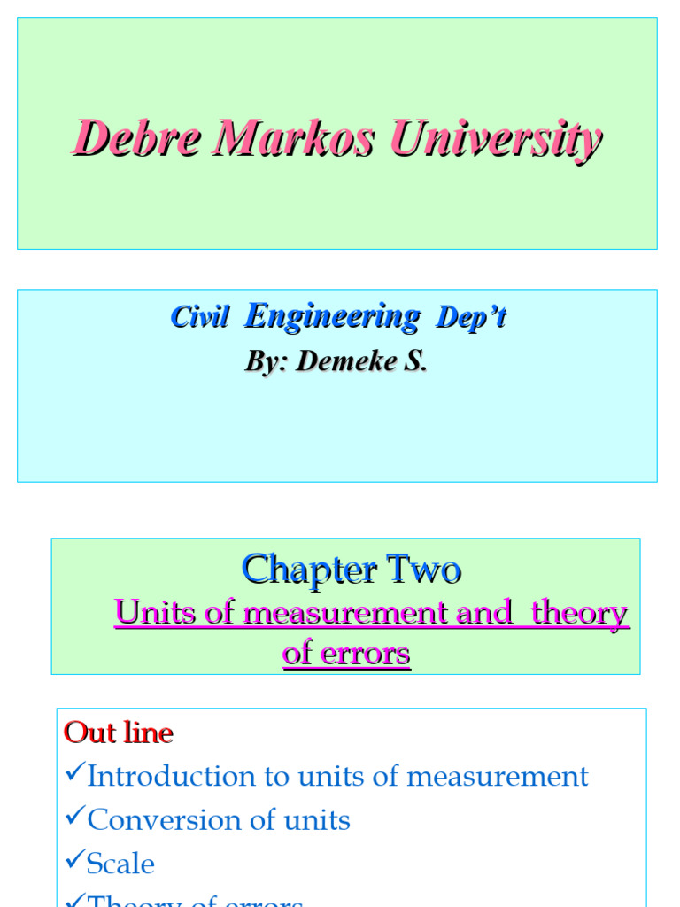 Chapter 2 For COTM | PDF | Accuracy And Precision | Observational Error