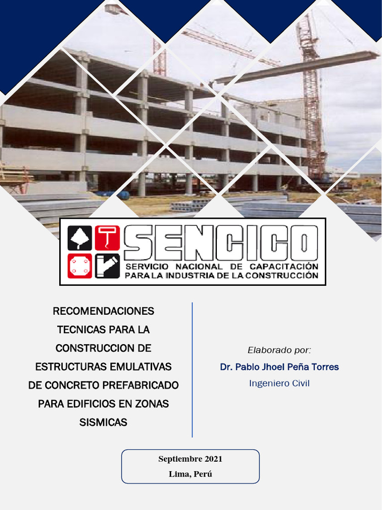 Manual - Recomendaciones Tecnicas para La Construccion de Estructuras de Concreto Prefabricado ...