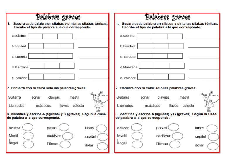 Comunicación Palabras Graves o Llanas | PDF