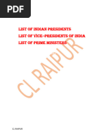 List of Presidents With Year From 1947 To 2025 | PDF | Presidencies | Politics Of India