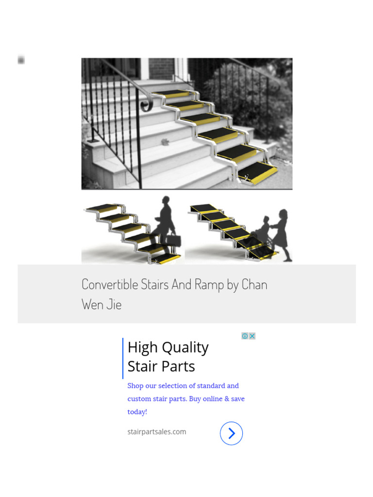 Convertible Stairs and Ramp by Chan Wen Jie - DesignRulz | PDF | Stairs