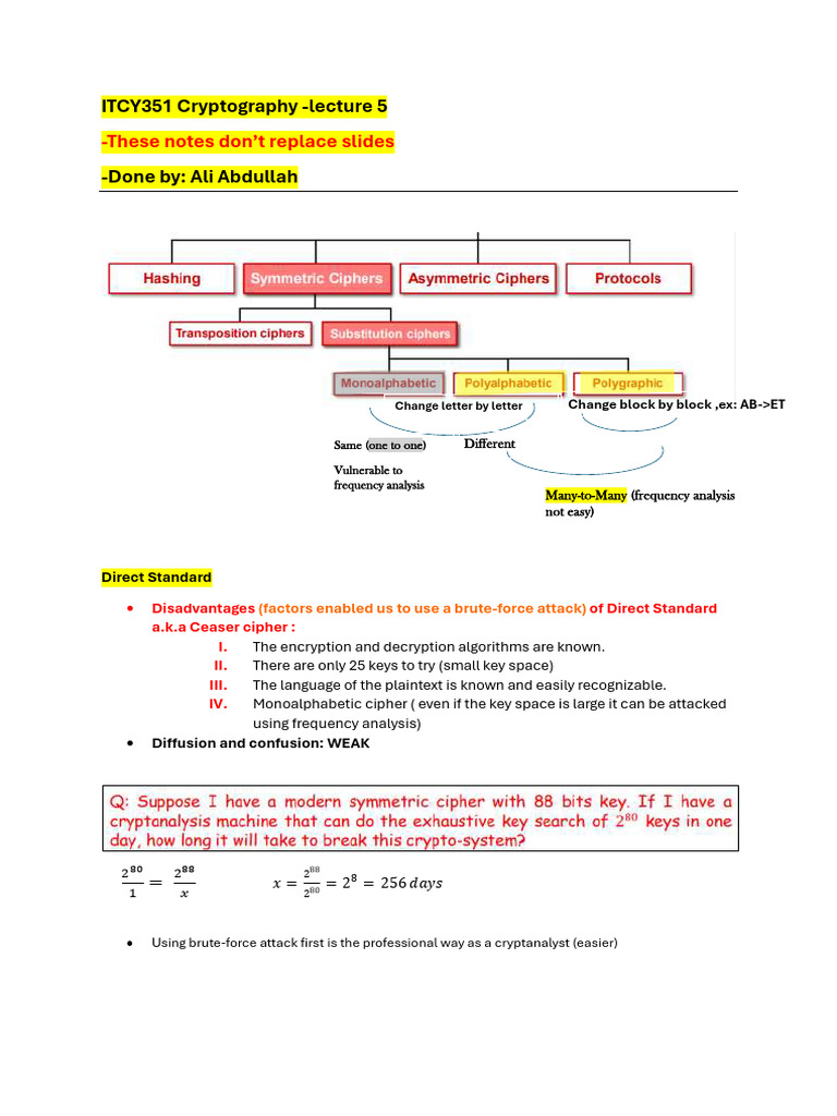 ITCY351 MonoAlpha | PDF | Key (Cryptography) | Encryption