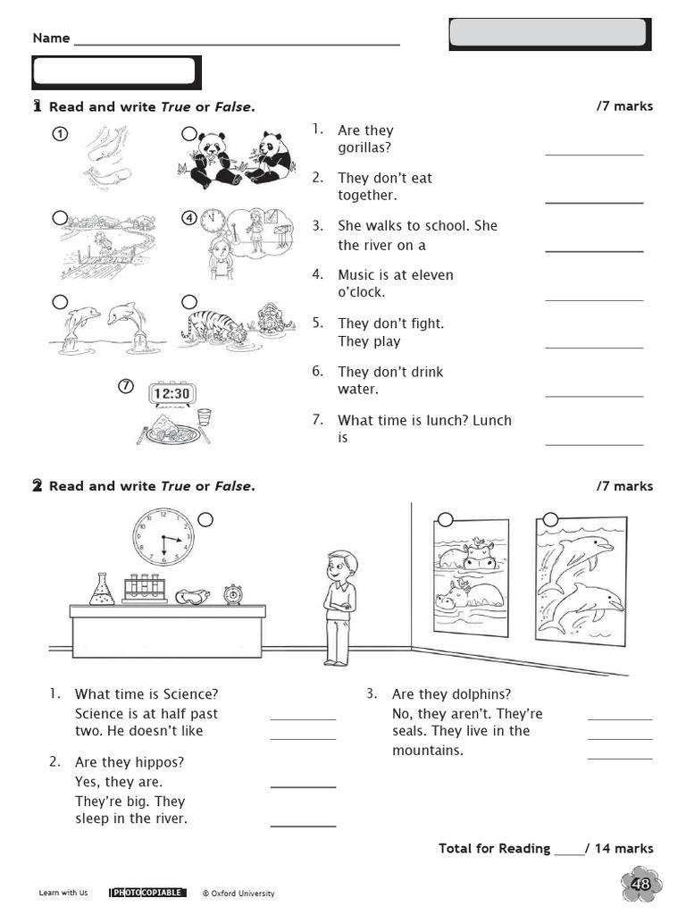 LWU 3 Term 1 Challenge Test | PDF