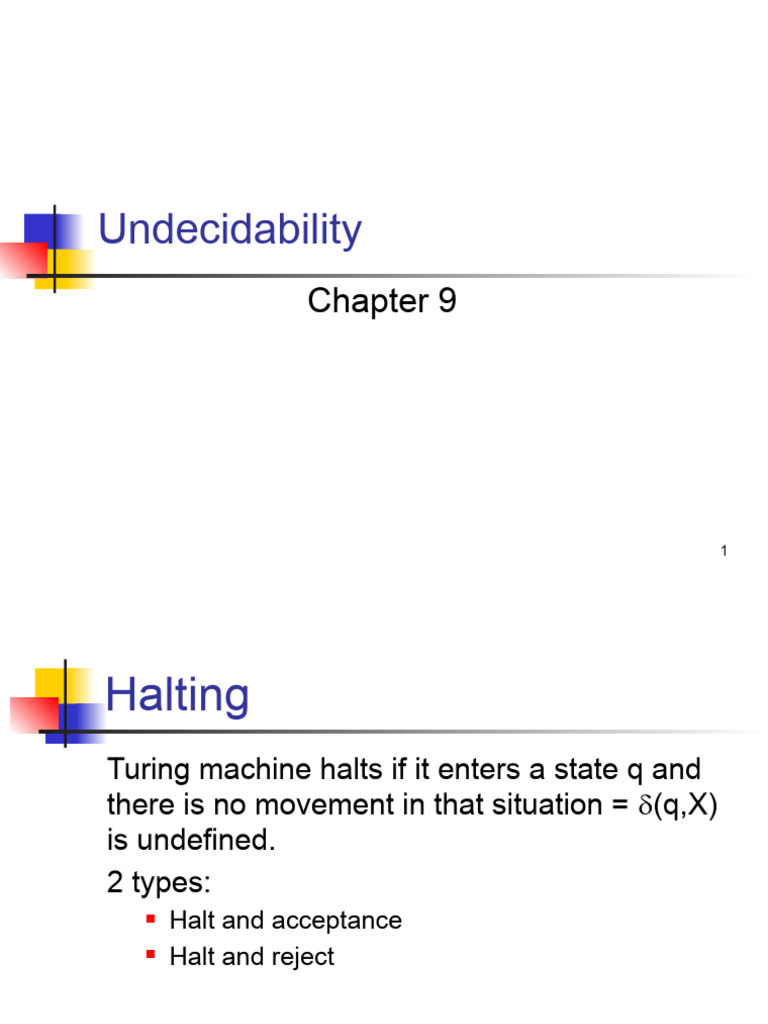 5 Undecidability | PDF | Computability Theory | Applied Mathematics