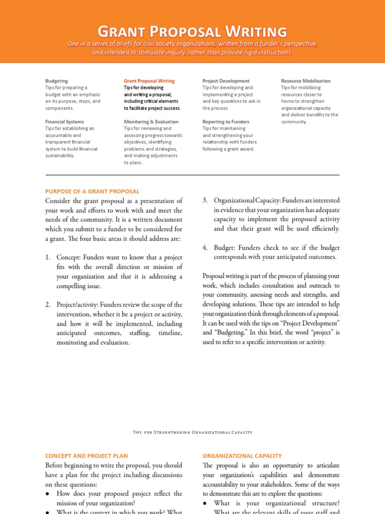 Grant Proposal Essentials for Youth Programs | PDF | Grant (Money ...