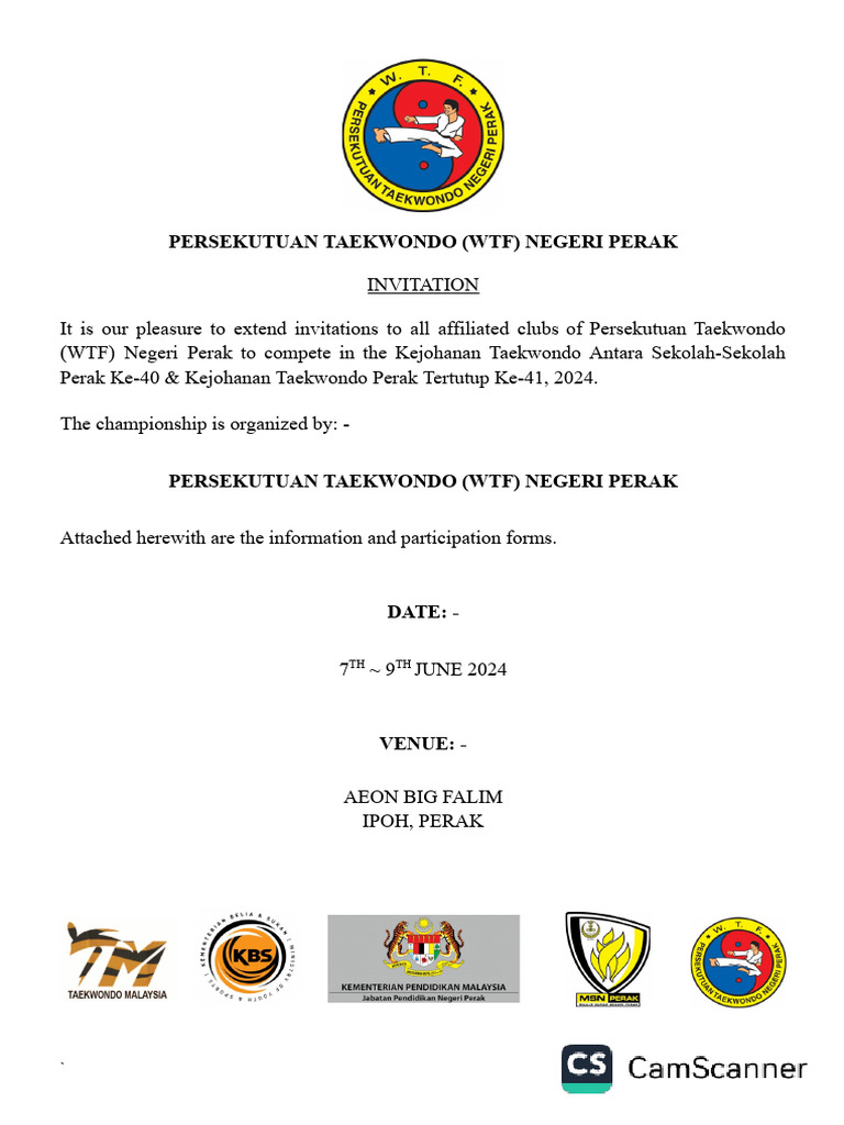 MOC PRC 2024 Final Clean Perak Sekolah Sekolah Perak Tertutup 2024 17042024 1 | PDF | Taekwondo ...