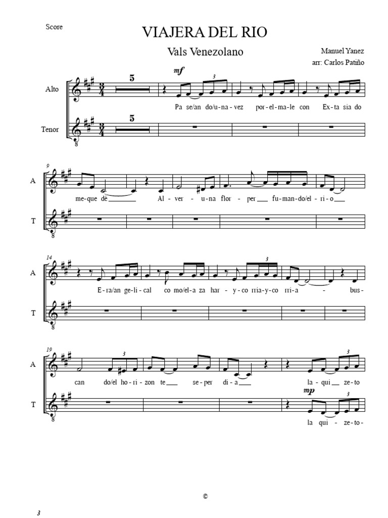 Viajera Del Rio Voces | PDF