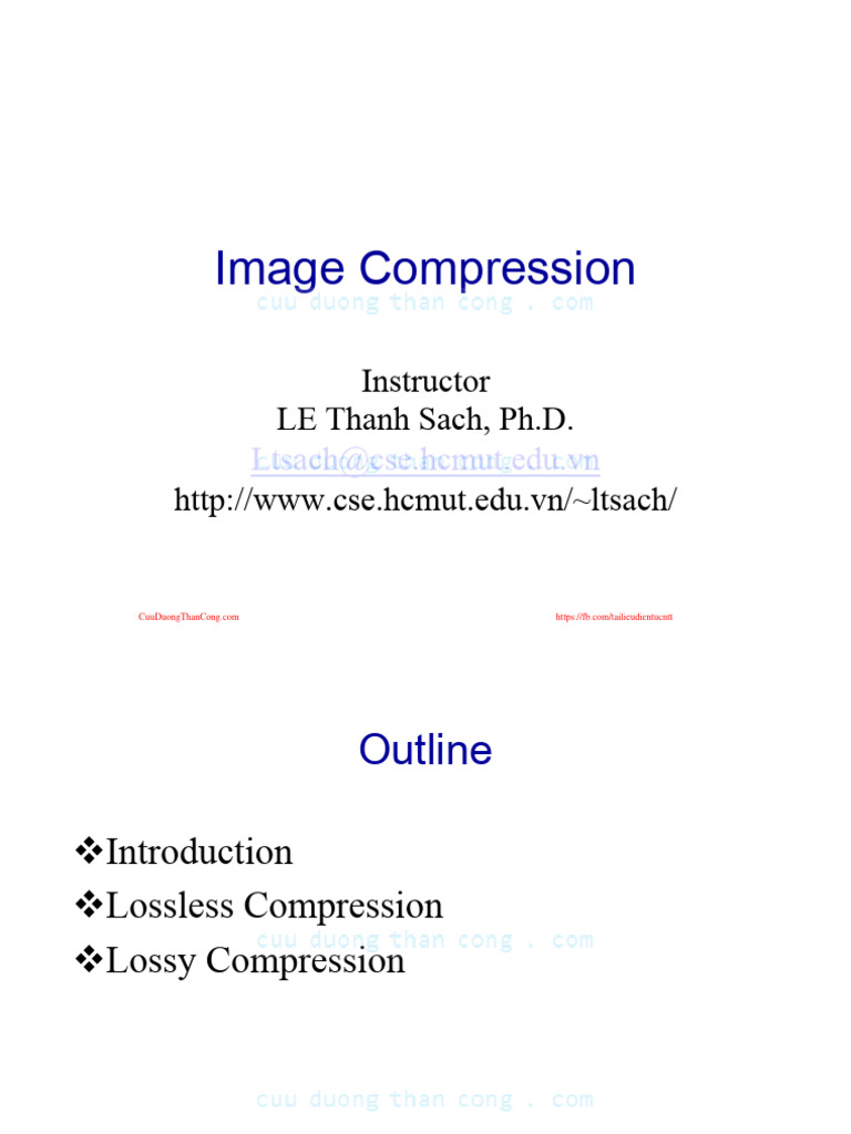 Xu-Ly-Anh - Le-Thanh-Sach - Adip - Compression - (Cuuduongthancong - Com) | PDF | Data ...