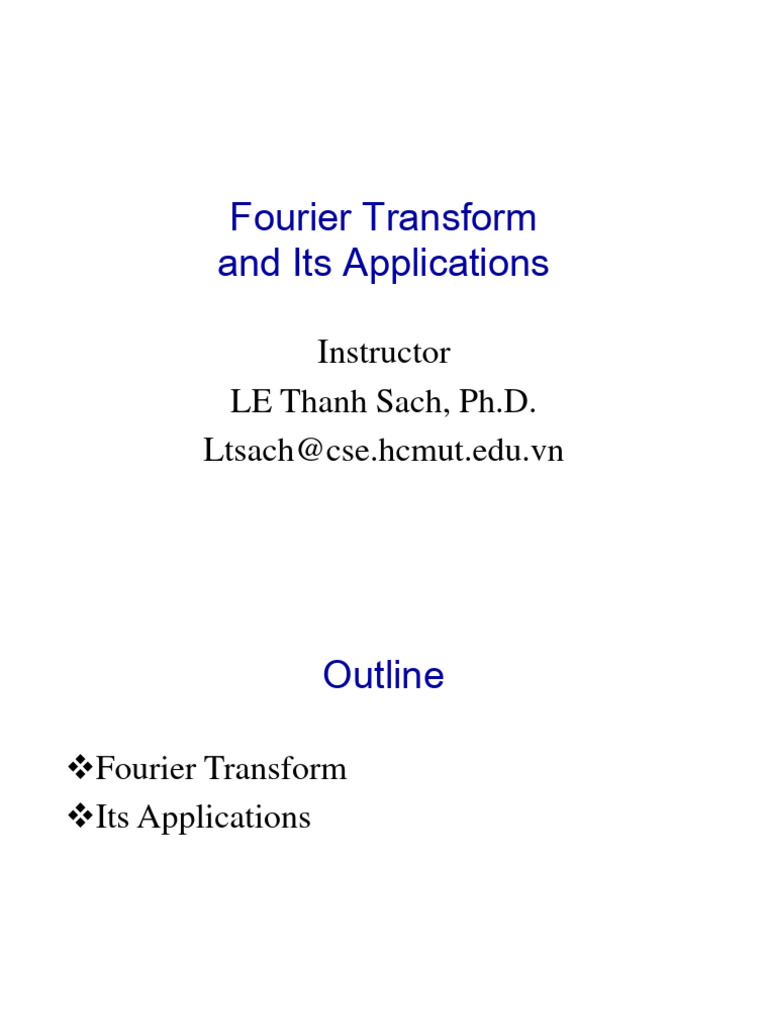 Xu-Ly-Anh - Le-Thanh-Sach - Adip - Fourier-Transform - (Cuuduongthancong - Com) | PDF | Spectral ...