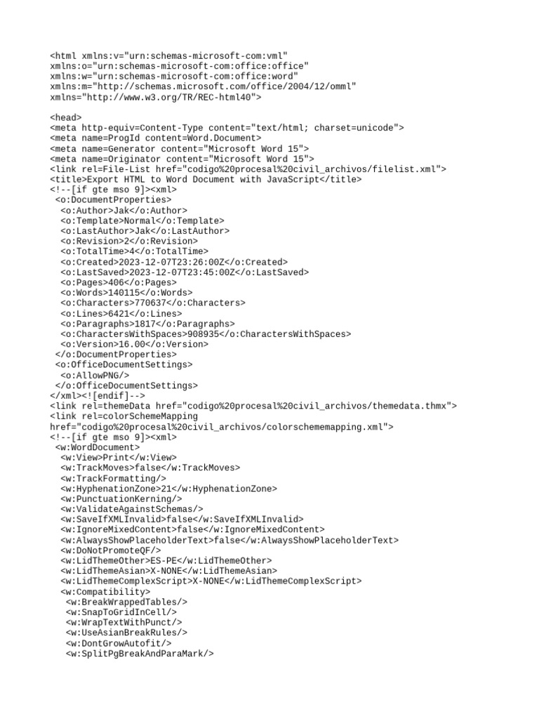 Codigo Procesal Civil | PDF | Web Development | Hypertext