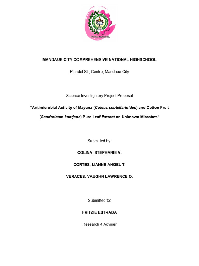 Finale Manuscript Research10 CCV Diamond | PDF | Agar | Antimicrobial