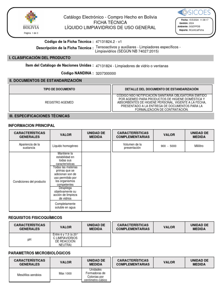 RCom Cat Ficha | PDF | Botella