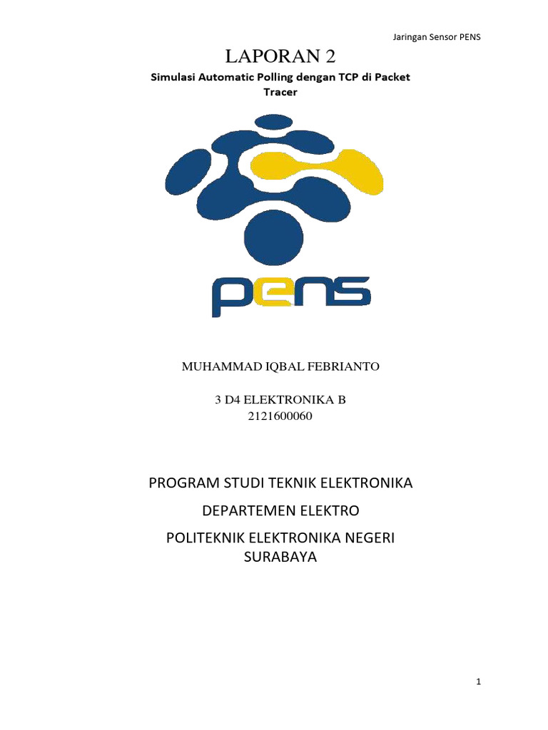 060 - Muhammad Iqbal Febrianto (Lap2 Jaringan Sensor) | PDF
