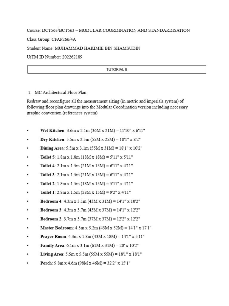 MC Architectural Floor Plan | PDF