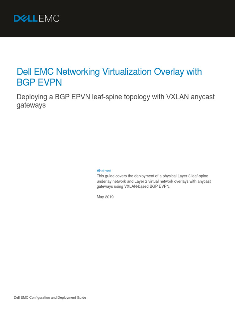 Common Nvo With BGP Evpn | PDF | Computer Network | Networking Standards