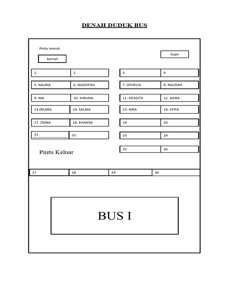 Denah Bus | PDF