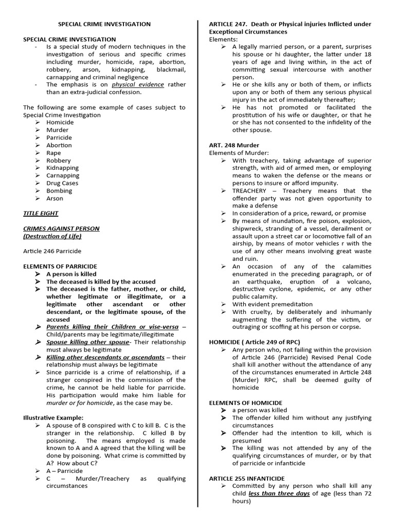 Special Crime Investigation | PDF | Fracture | Rape