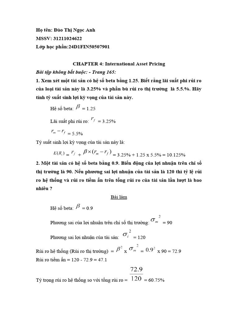 31211024622 - Đào Thị Ngọc Anh - Assignment 1 LMS | PDF