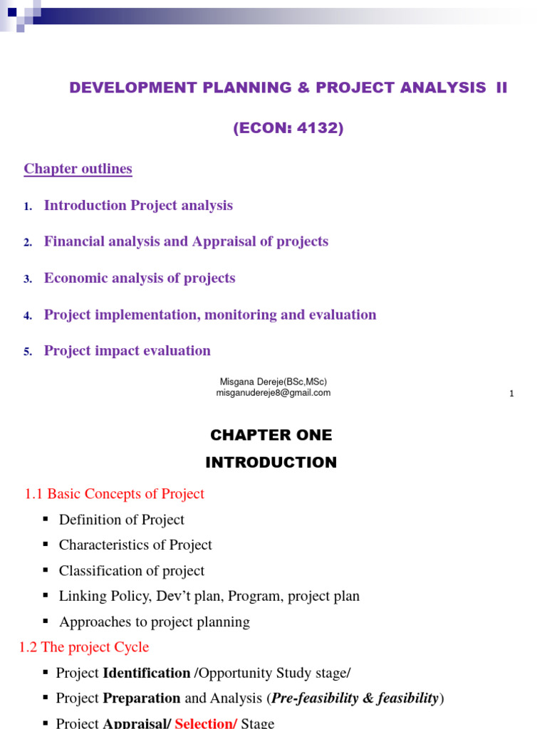Project Analysis Ii 1 2 1 Pdf Discounting Feasibility Study