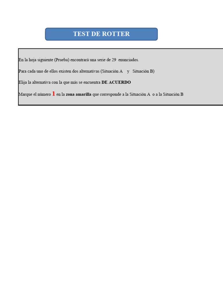 Tabulador Computacional Rotter | PDF | Suerte