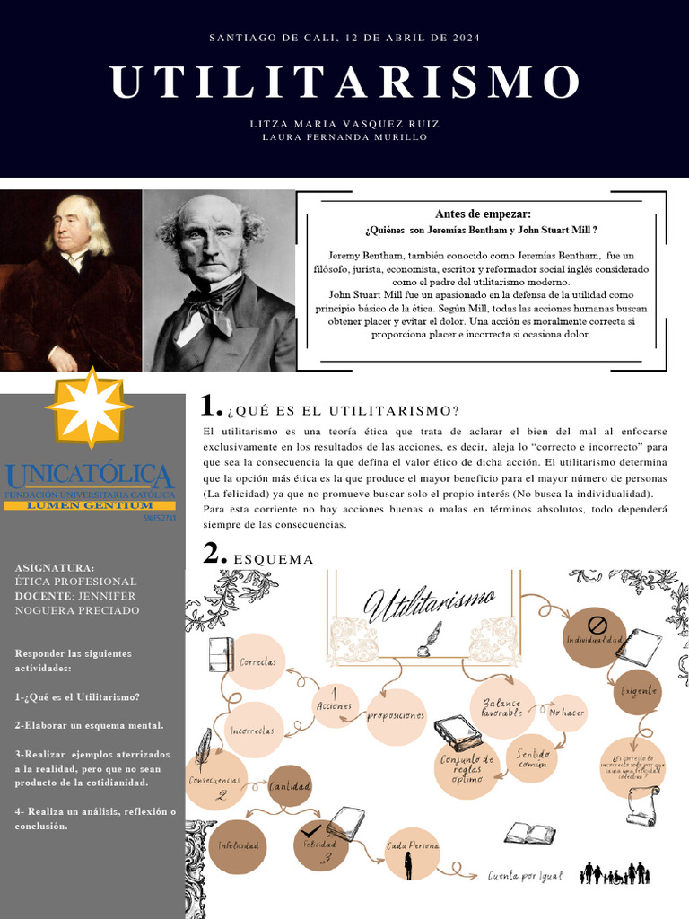 Ética Utilitarista y Dilemas Morales | PDF | Utilitarismo | John Stuart ...