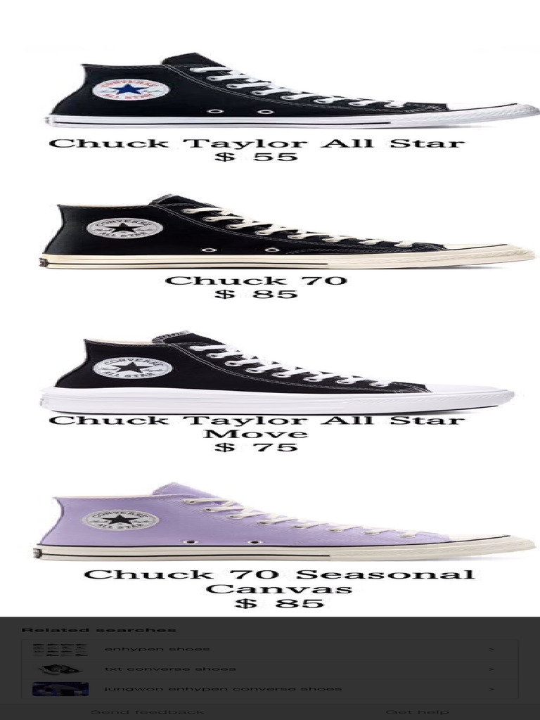 Enhypen Converse Shoes - Google Search | Download Free PDF | Sneakers ...