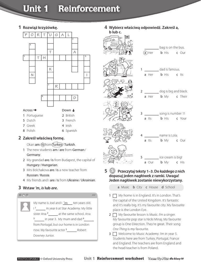 Unit 1 Reinforcement and Extension | PDF